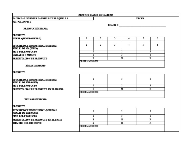 Formato de Calidad. | PDF