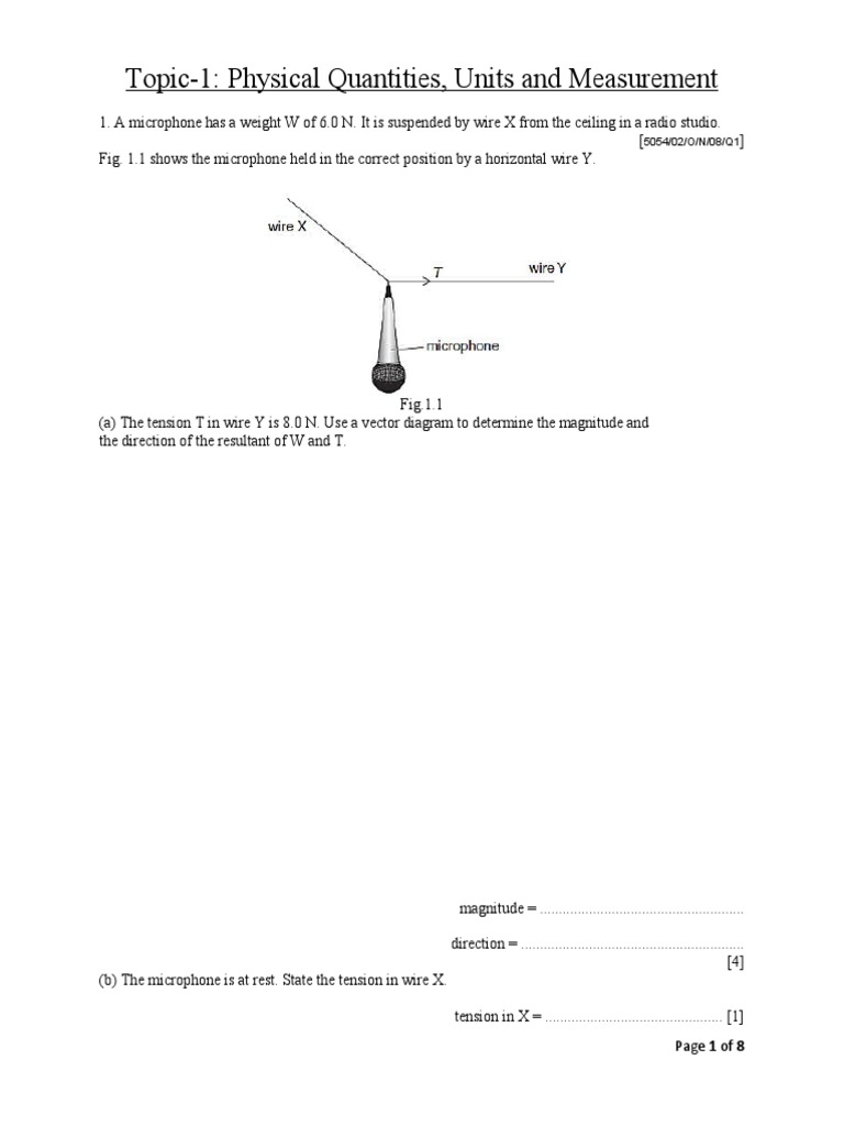 Physical Quantities, Units and Measurement | PDF | Euclidean Vector | Scalar (Mathematics)
