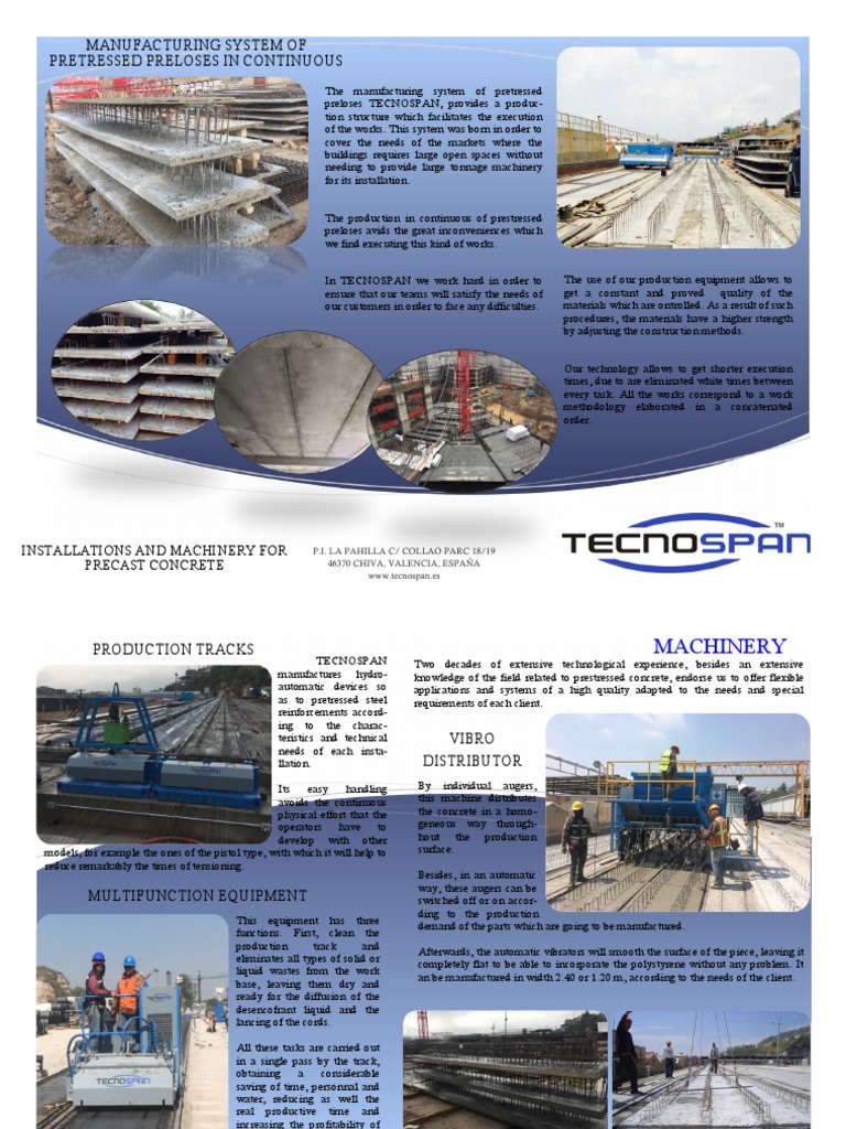 Down - Tecnospan Dossier - Prestressed Pretension System | PDF ...