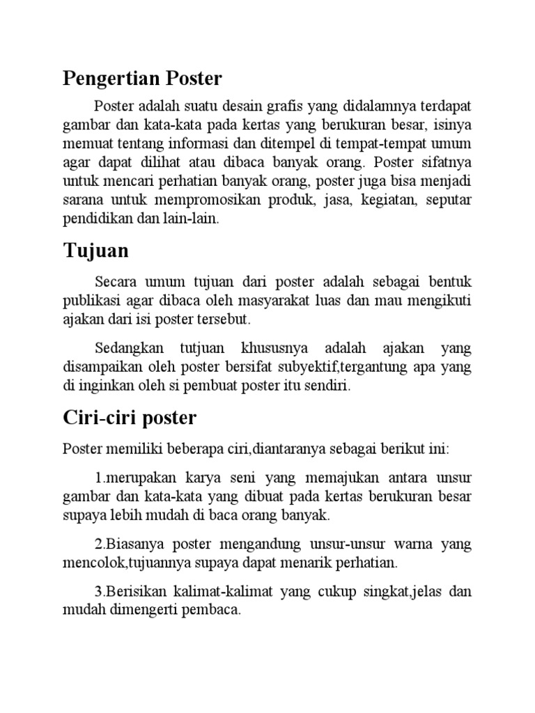 Tugas Poster SITI Rohmah X DKV 2 | PDF