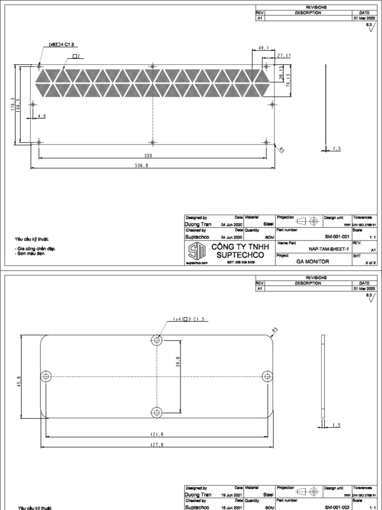 Duong Tran Suptechco: DIN ISO 2768 FH | PDF