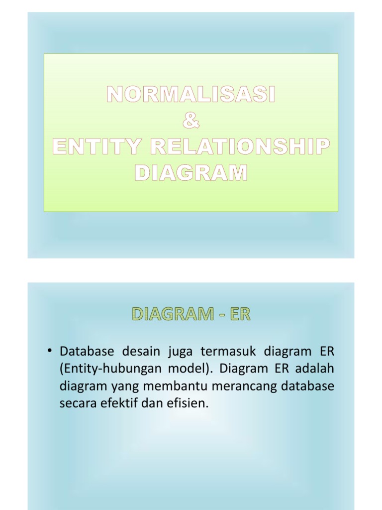 10 - Normalisasi & ERD | PDF