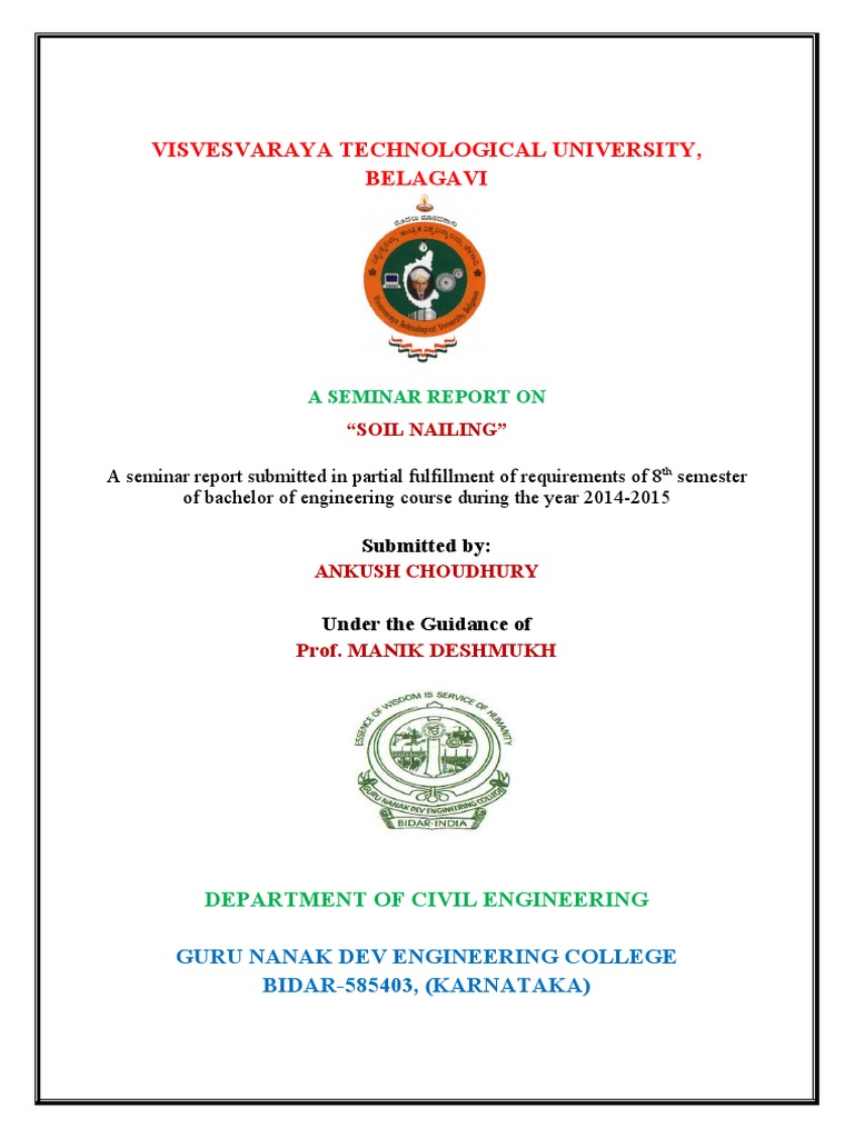 Visvesvaraya Technological University, Belagavi | PDF | Strength Of ...
