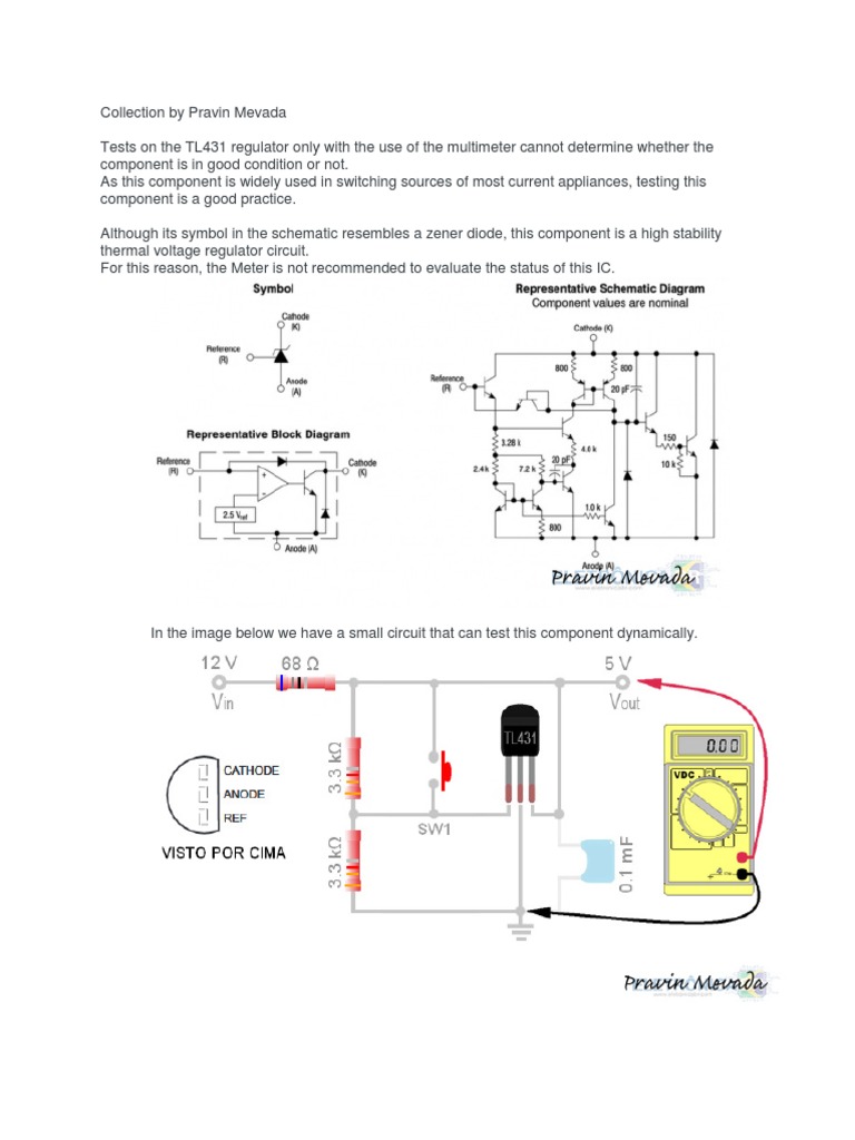 Testing the TL431 Regulator with Multimeter | PDF