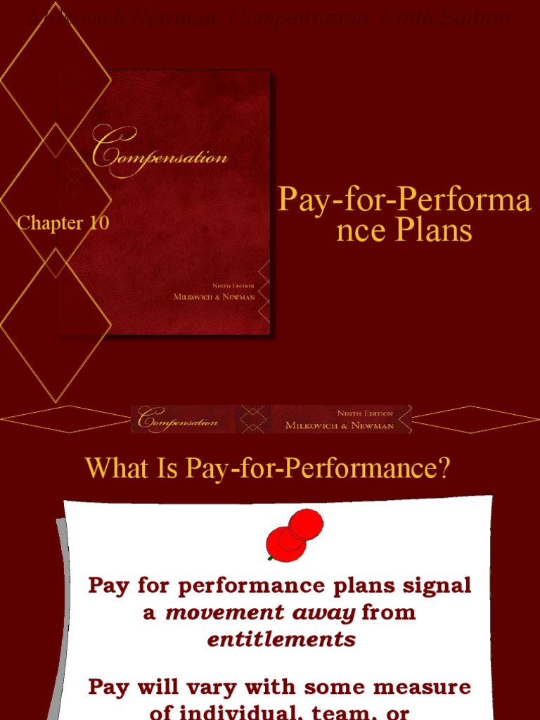 Pay-for-Performance Plans | PDF | Incentive | Employment