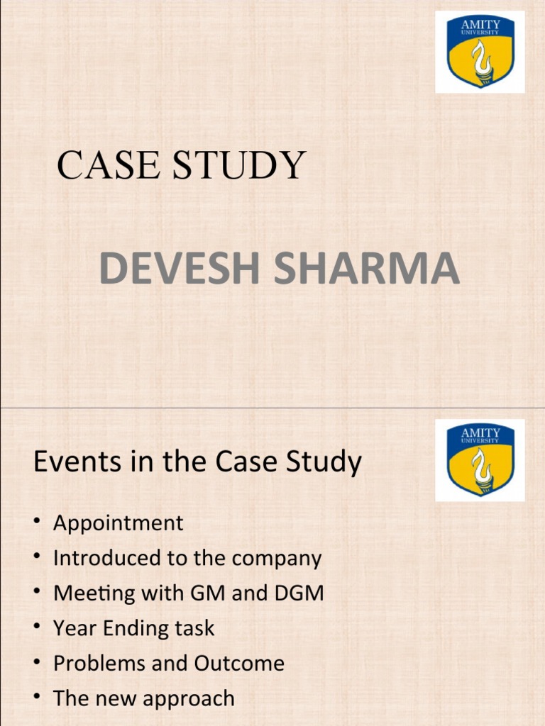 Case Study: Devesh Sharma | PDF | Business