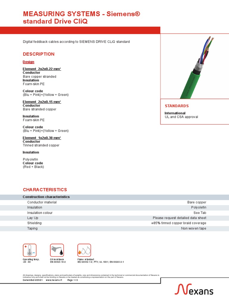 Measuring Systems - Siemens® Standard Drive Cliq: Description | PDF ...