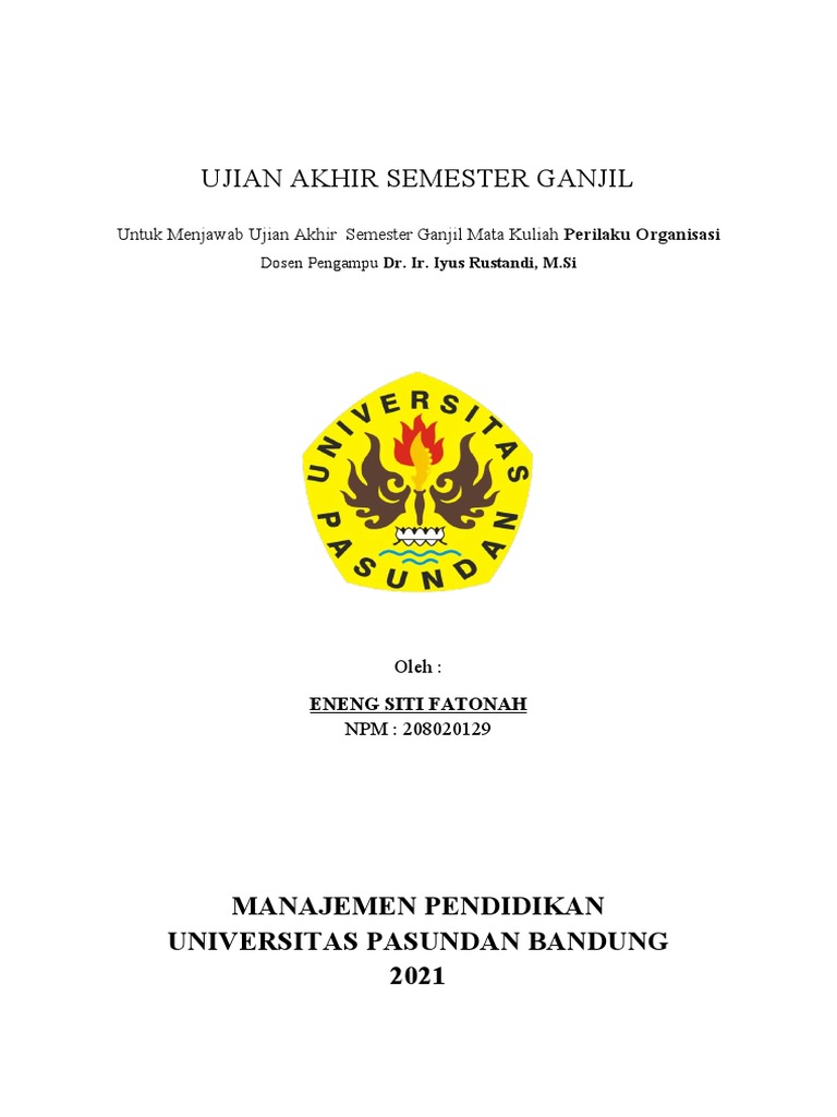 Uas Po Eneng Siti Fatonah 208020129 PDF | PDF