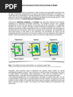 Estimating Potato Tissue Osmolarity | PDF | Osmosis | Physical Sciences