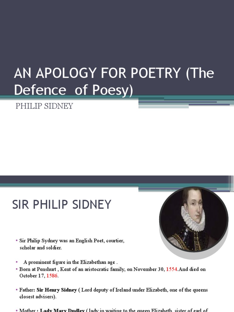 Apology For Poetry (The Defence of Poesy | PDF | Poetry