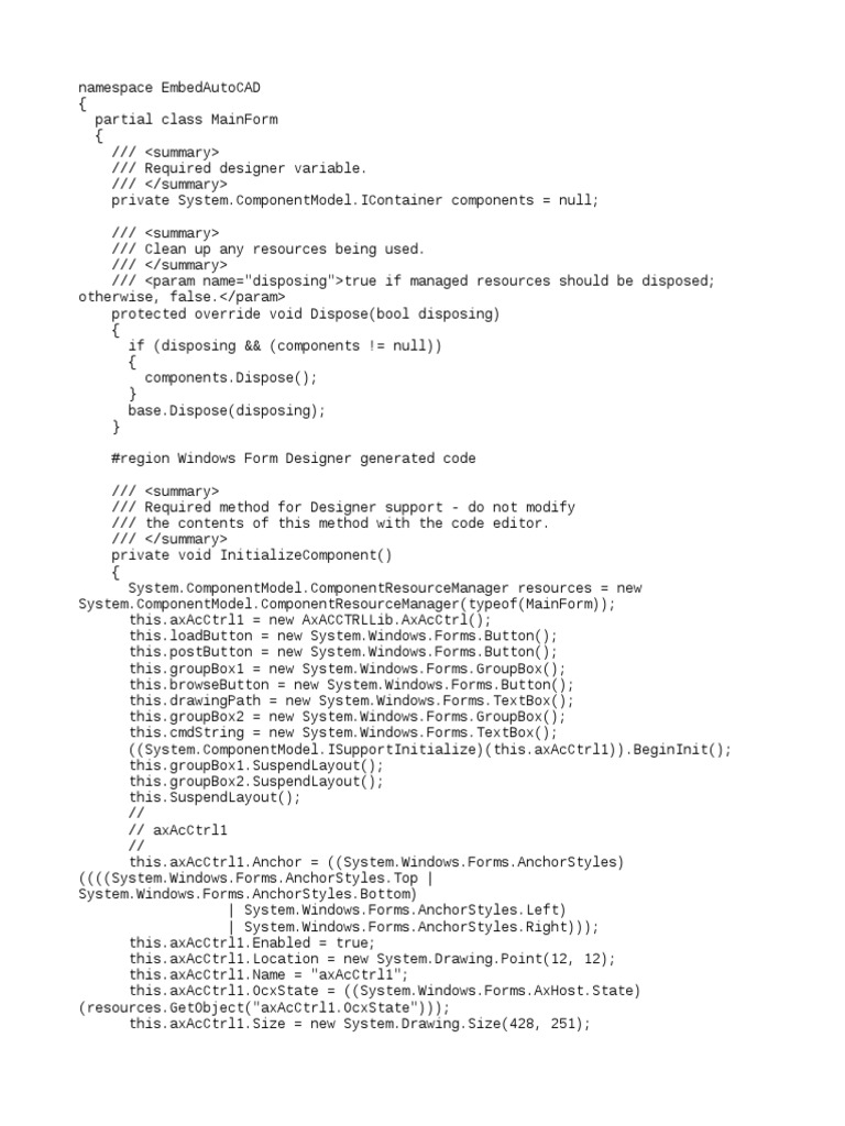 MainForm Designer | PDF | Computer Engineering | System Software