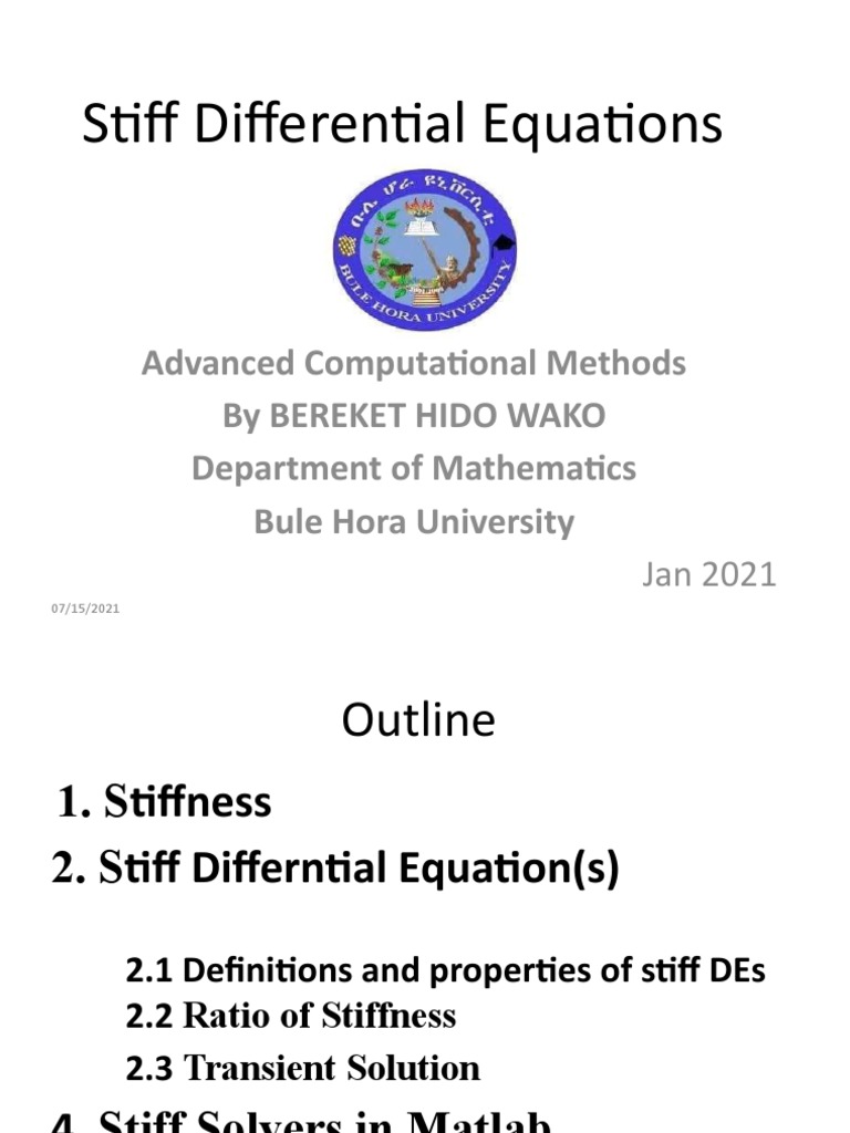 Stiff Ode | PDF | Algorithms | Mathematics Of Computing