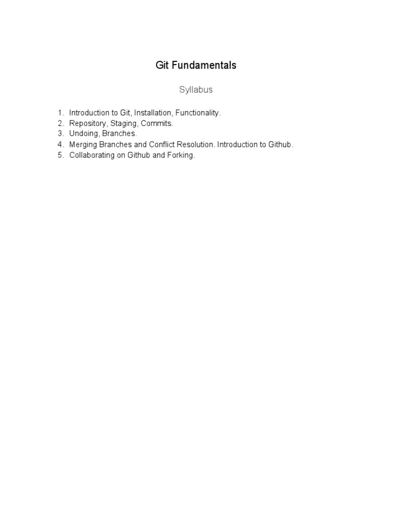 Git Fundamentals | PDF