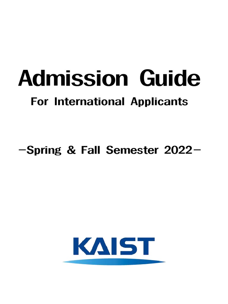 Admission Guide: For International Applicants | PDF | University And ...