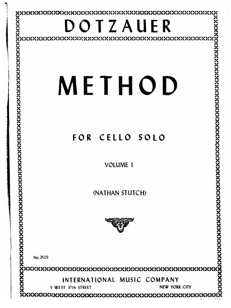Dotzauer - Metodo de Cello Vol. 1 | PDF
