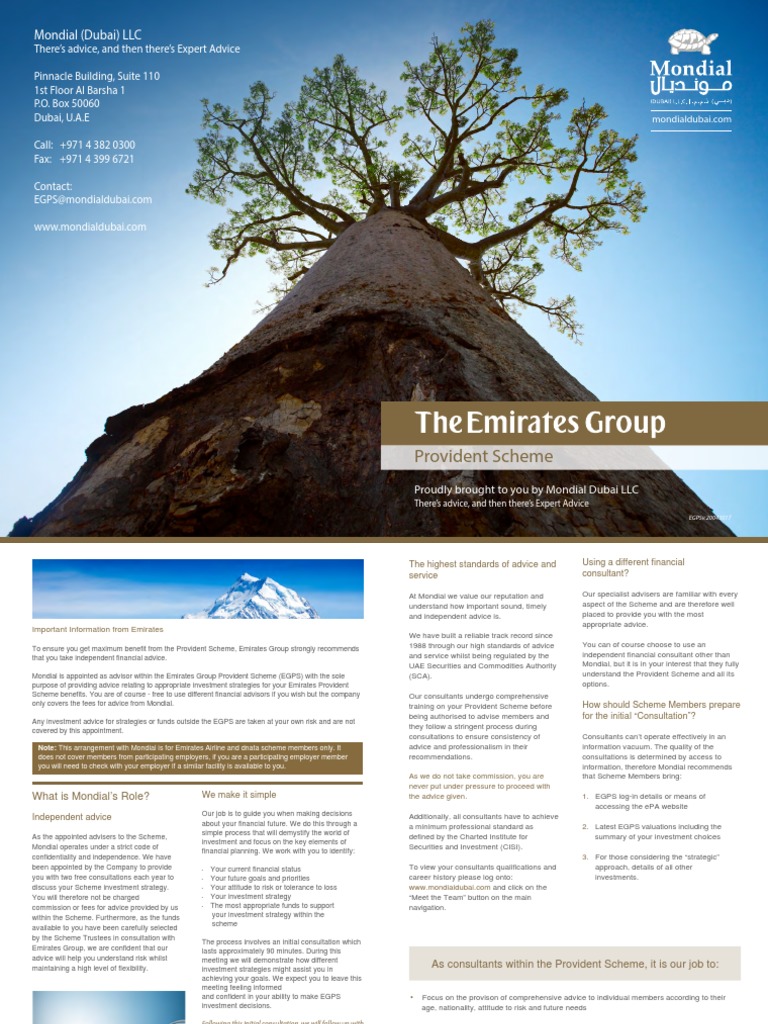 Emirates Provident Scheme Guide | PDF | Financial Adviser | United Arab ...