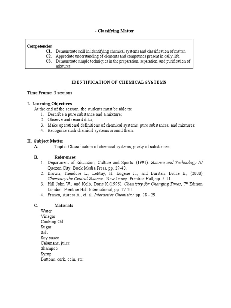 General Chemistry 1 Classifying Matter | PDF | Mixture | Particle