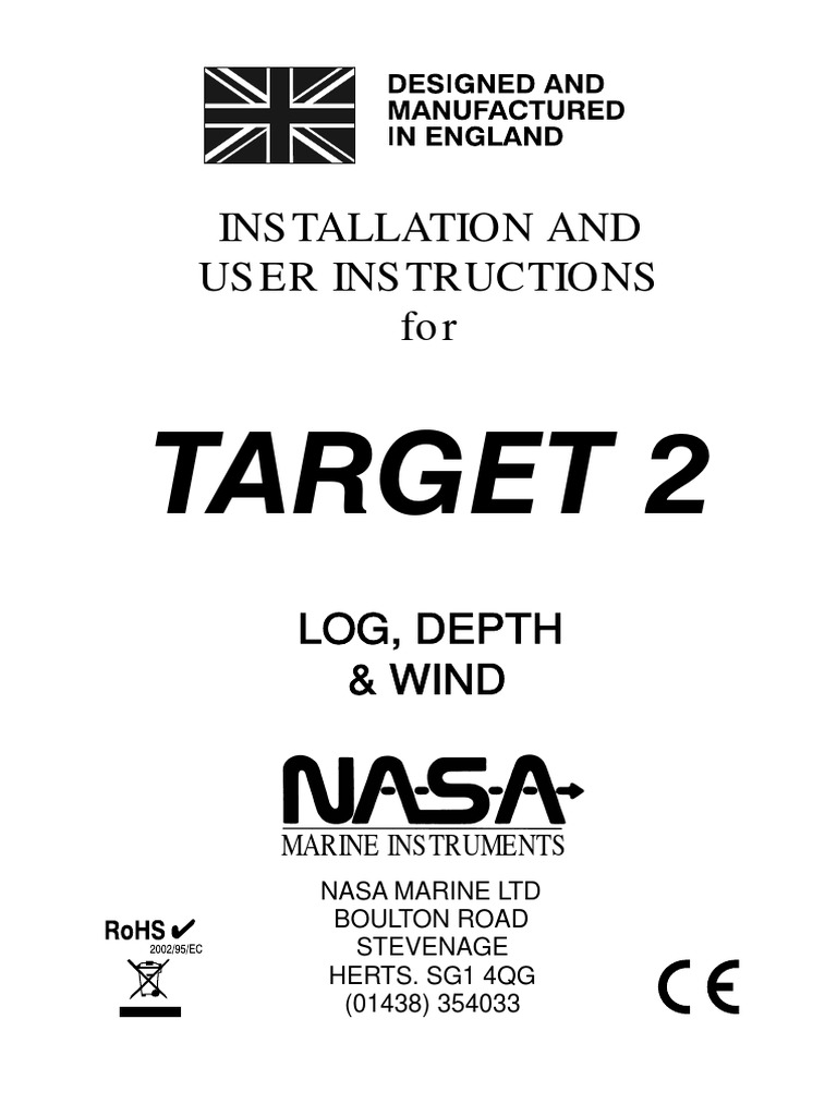 NASA Marine Target 2 Depth Manual | PDF | Sonar | Electromagnetic ...