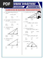 Ejercicios de Razones Trigonometricas PDF | PDF | Politopos | Espacio