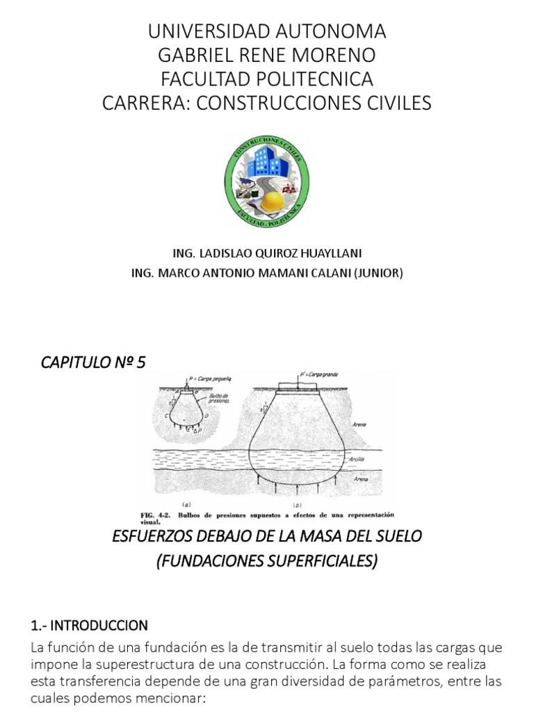 Esfuerzos Debajo de La Masa Del Suelo | PDF | Elasticidad (Física) | Rigidez