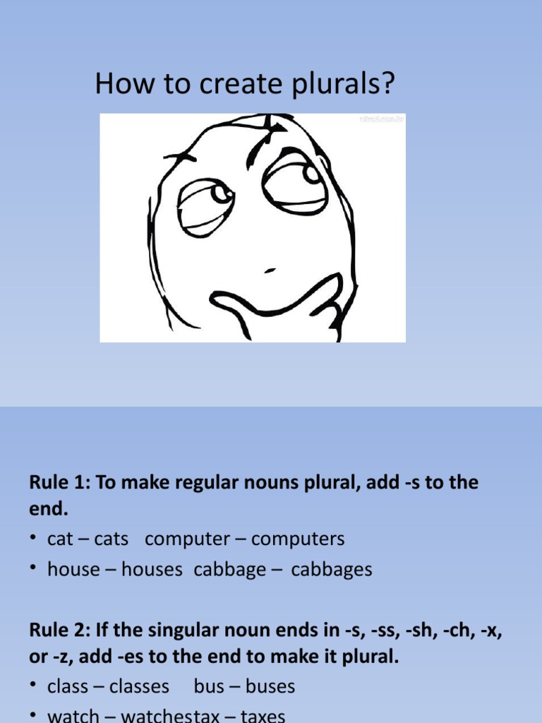 How To Create Plurals | PDF | Language Arts & Discipline