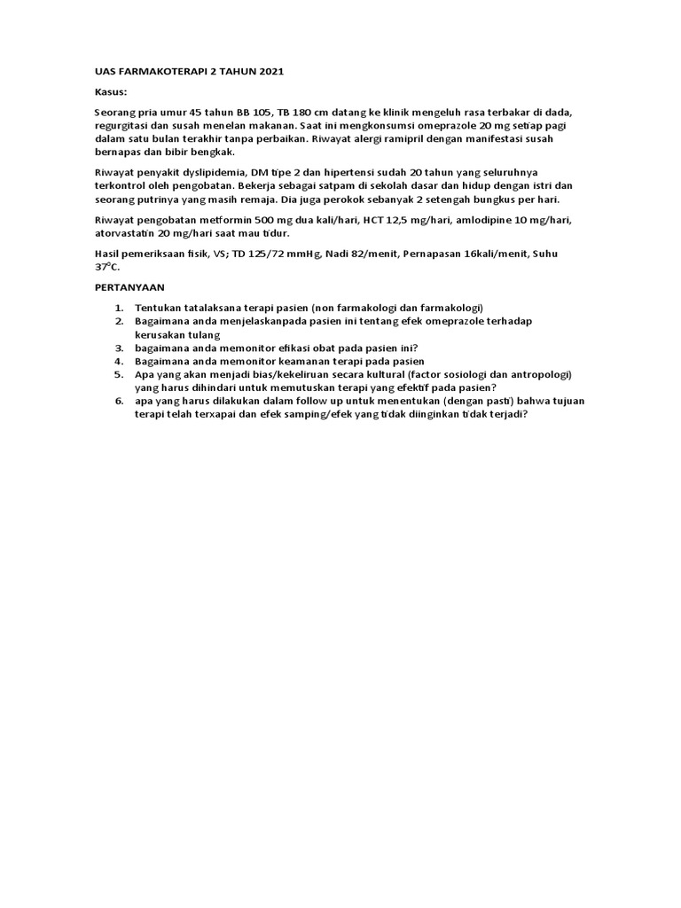 Tatalaksana GERD dan Monitoring Terapi | PDF