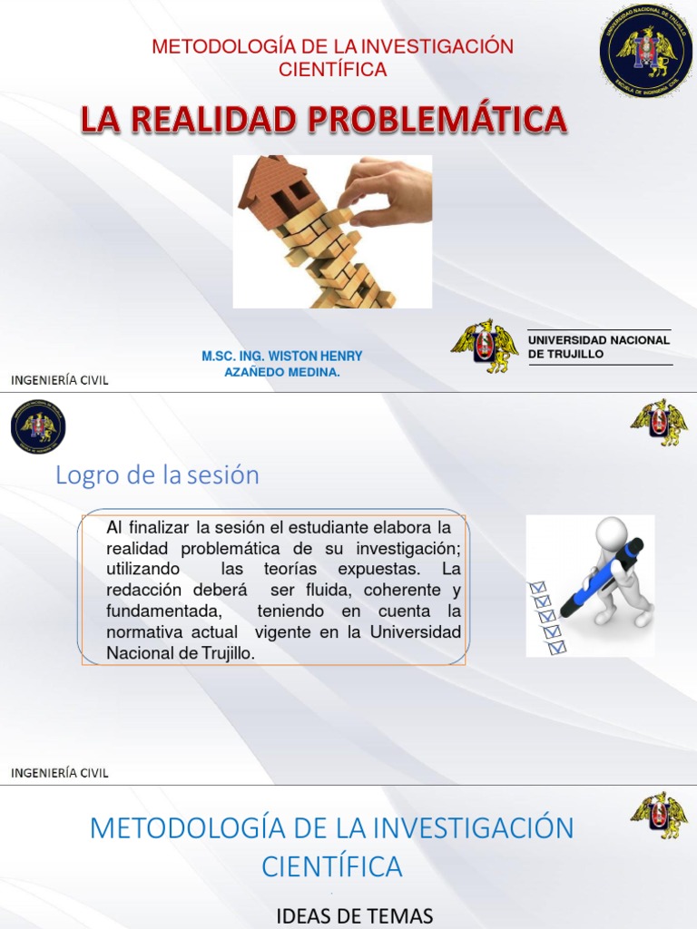 221-03 A Realidad Problemática | PDF | Diseño de la investigación | Teoría