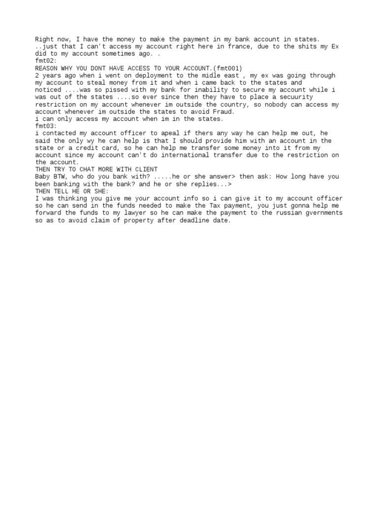 Bank Acc Format-1 | PDF