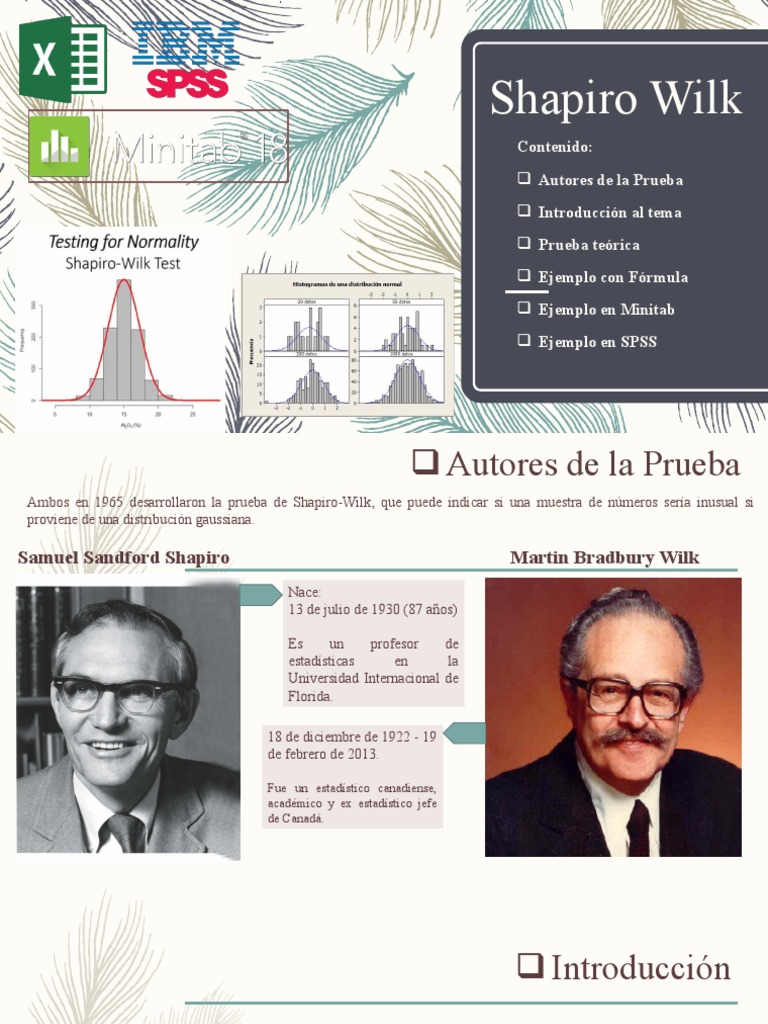 Prueba de Shapiro-Wilk en SPSS | PDF | Spss | Estadísticas