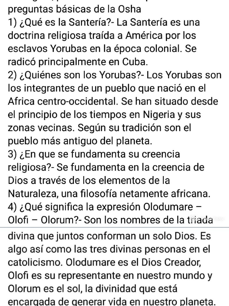 50 Preguntas de La Ocha | PDF | Santeria | Sobrenatural