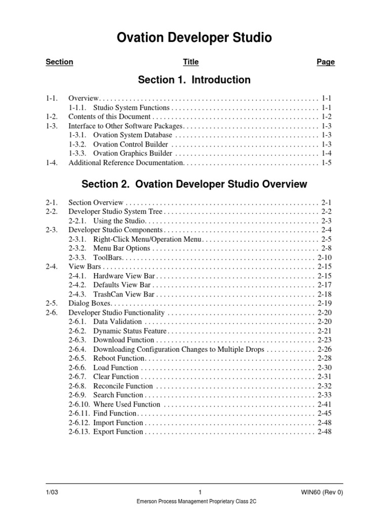 Ovation Developer Studio WIN60 00 | PDF | Menu (Computing) | Databases
