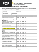 Forklift Operator Evaluation Form | PDF | Forklift | Manufactured Goods