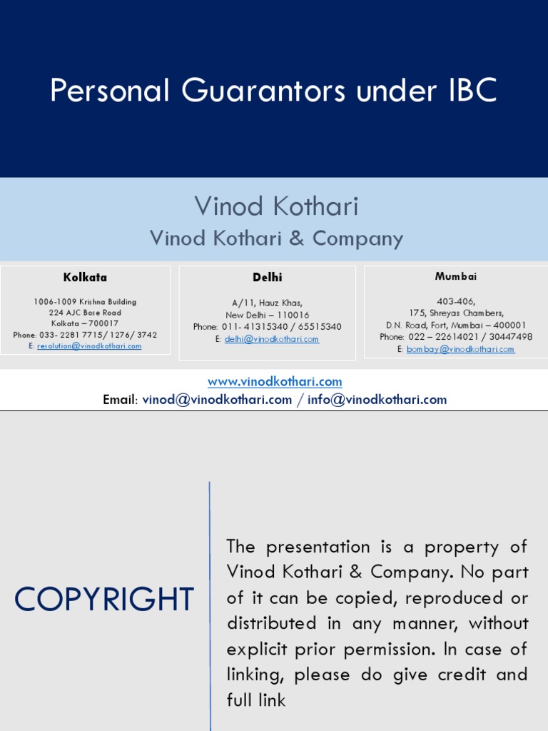 Personal Insolvency and Bankruptcy 2019 | PDF | Bankruptcy | Guarantee