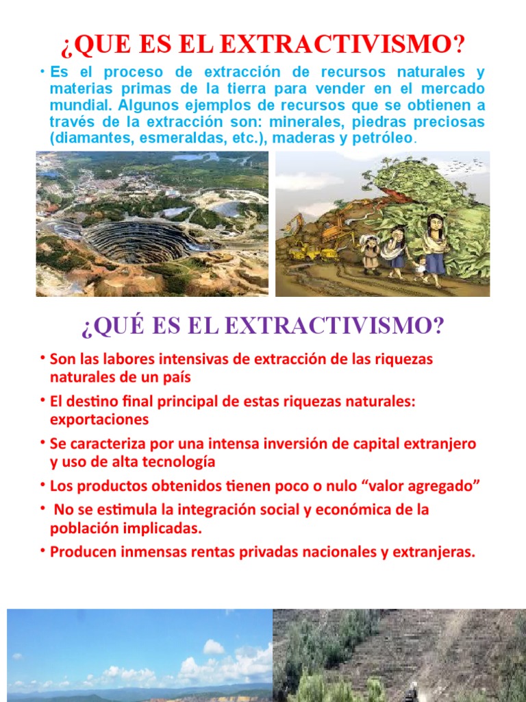 Extractivismo | PDF | Petróleo | Valor añadido