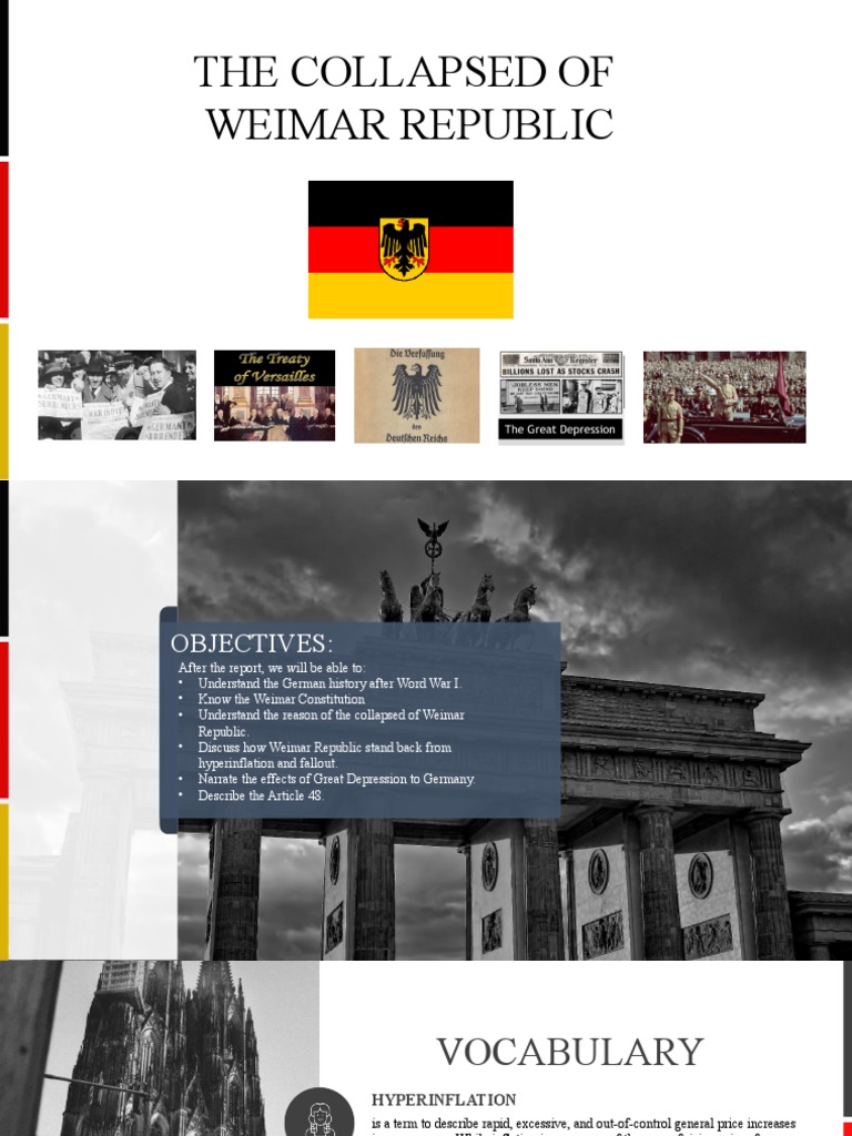 The Collapsed of Weimar Republic | PDF | Dawes Plan | Weimar Republic