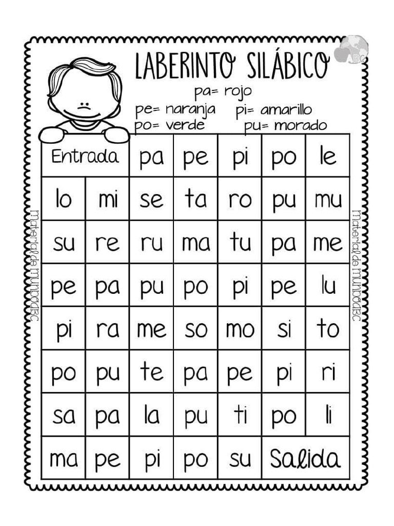 Actividads Silaba P | PDF