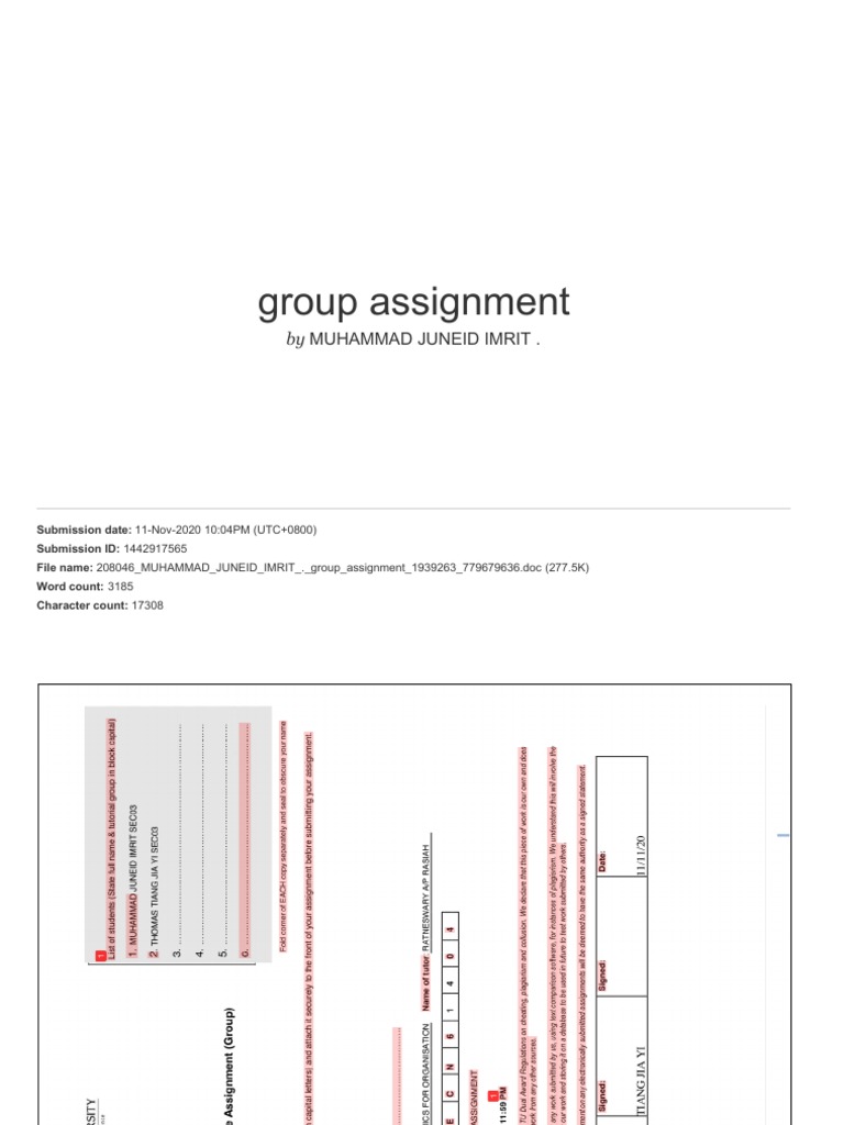 Group Assignment 1111111111111111111 | PDF | Science And Technology ...