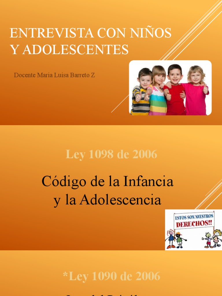 Entrevistas Efectivas con Niños y Adolescentes | PDF | Adolescencia ...