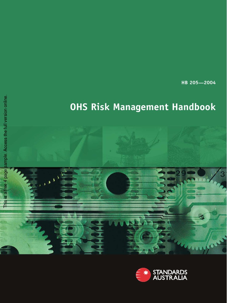 OHS RISK Management Handbook | PDF | Risk Management | Occupational ...