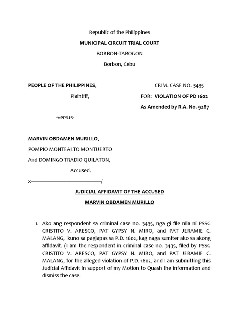 Municipal Circuit Trial Court | PDF | United States Law | Legal Procedure