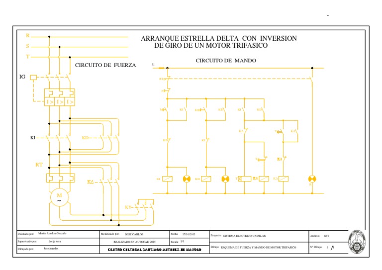 Arranque Estrella Delta Inversion de Giro-Model | PDF
