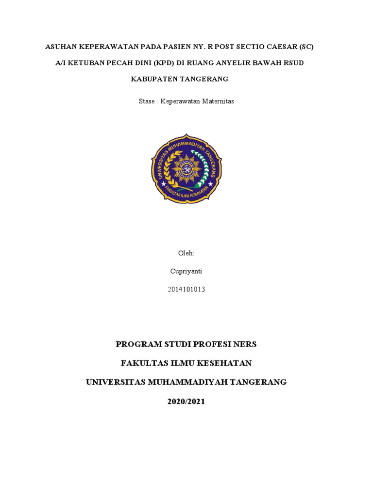 Askep KPD | PDF | Kesehatan Holistik