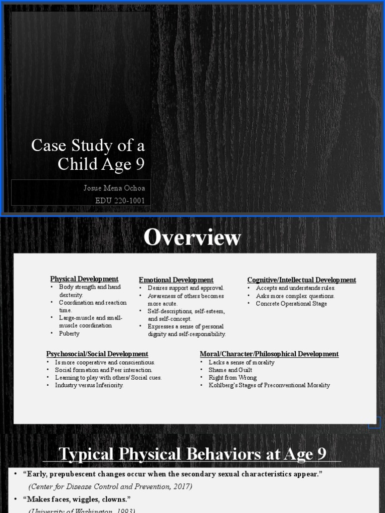 Case Study of A Child Age 9 | PDF | Child Development | Relationships