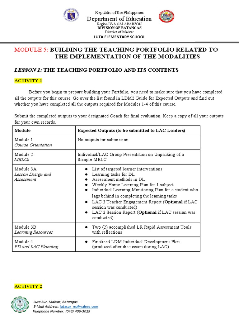 Building The Teaching Portfolio Related To The Implementation of The ...