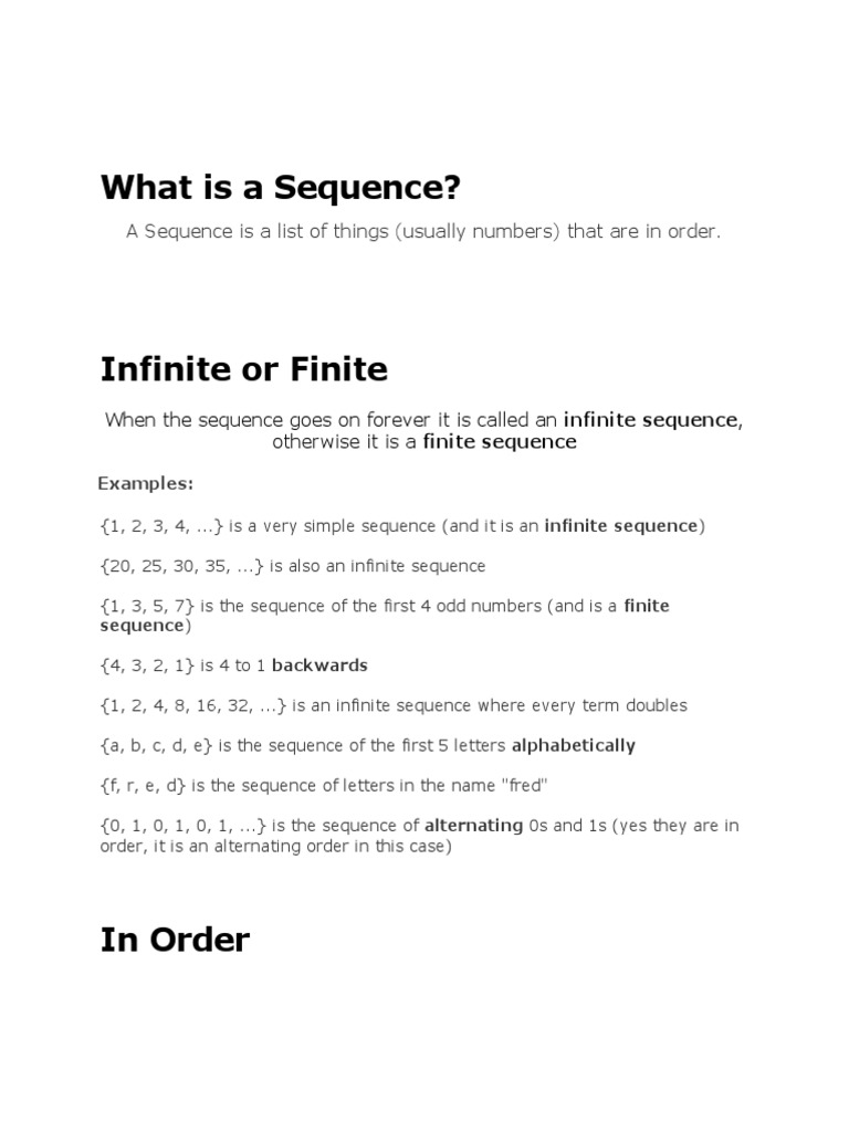 Sequence and Series | PDF | Sequence | Bracket