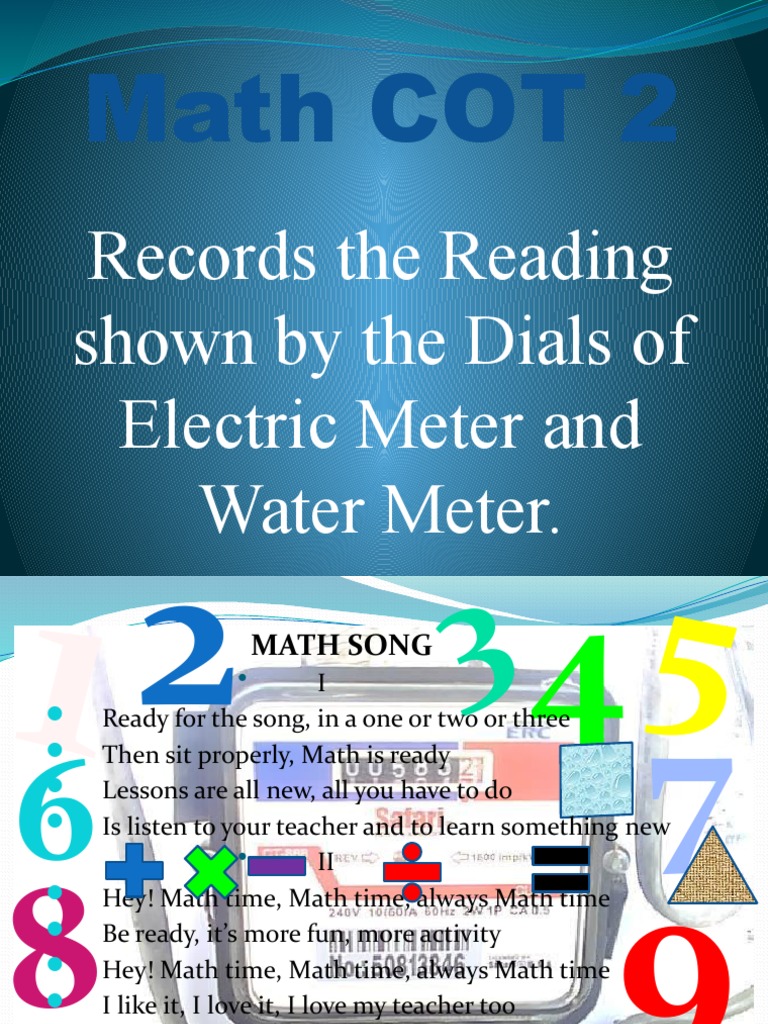 Grade 6 Electric & Water Meter Reading | PDF | Electrical Engineering