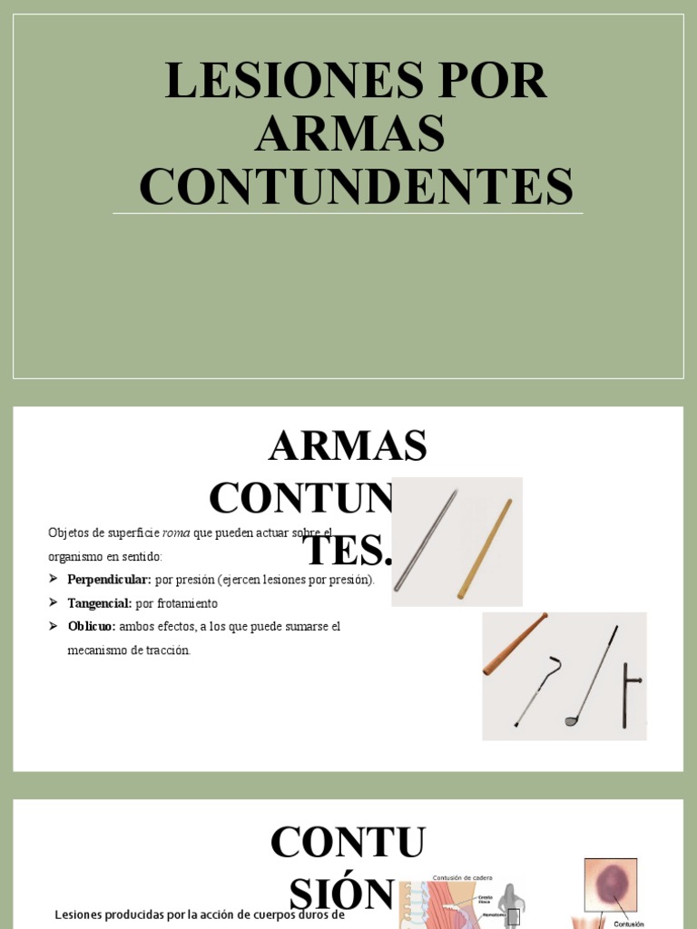 Lesiones Por Armas Contundentes | PDF | Lesión | Piel