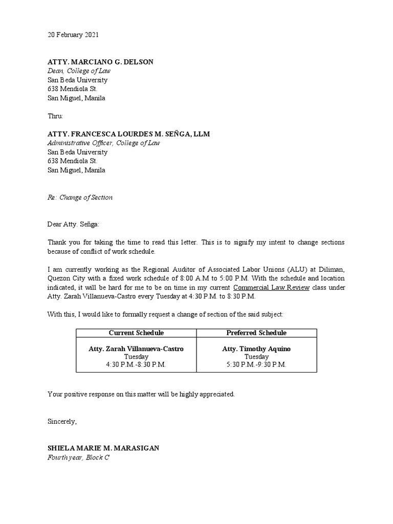 Dean, College of Law: Atty. Marciano G. Delson | PDF