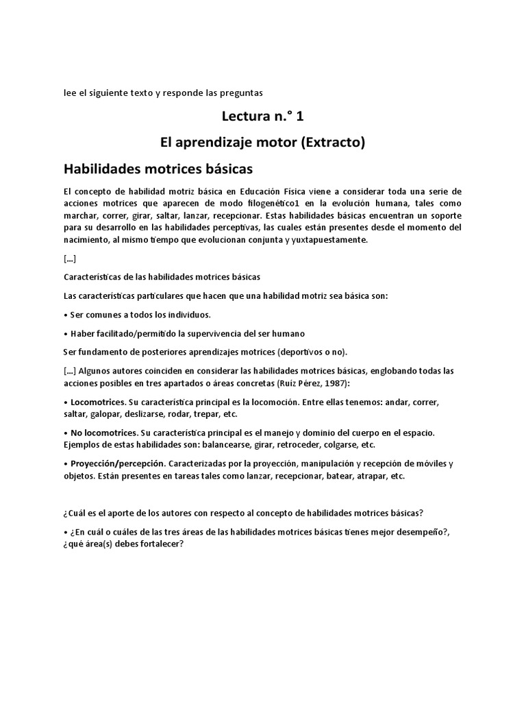 Lectura 3° y 4° | PDF