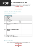 UKMTO Vessel Position Reporting Form - Initial Report | PDF